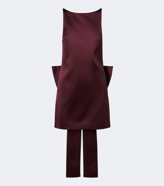 Self Portrait Minikleid aus Satin
