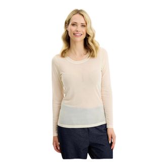 In Front Langarmshirts - - Tops - Damen - Beige - 2XL