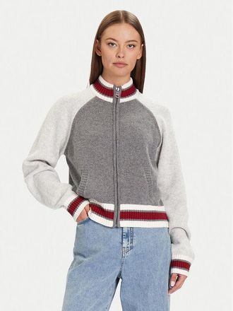 Guess Strickjacke W5BR12 Z0561 Grau Relaxed Fit