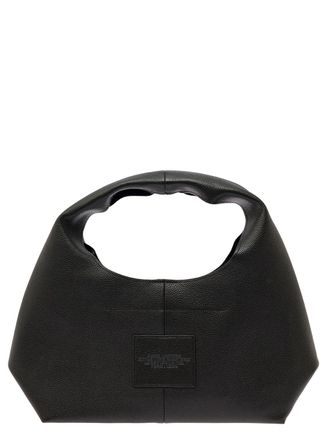 Marc Jacobs Womens Shoulder Bag The Sack Black Pebbled Leather Cow
