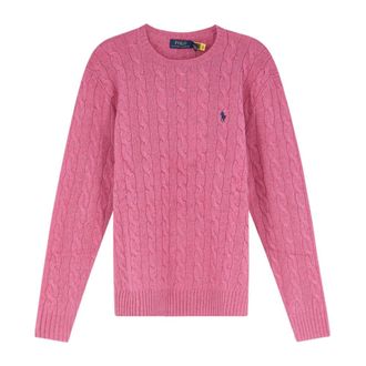 Polo Ralph Lauren Lscablecnpp Pullover mit langen &Auml;rmeln - - Knitwear - Herren - Rosa - S