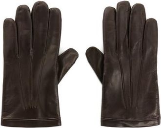 Saison 1865 Gants avec détails ganse en cuir