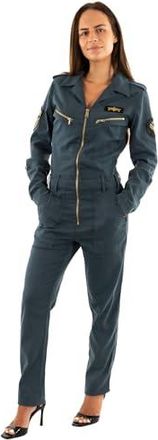 Schott NYC TRJUMP21W Combinaison, Pacifique, L Femme