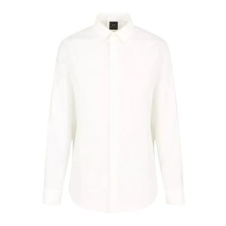 A|X Armani Exchange Camicia Logo Allover - - Shirts - Herren - Wei&szlig; - XL