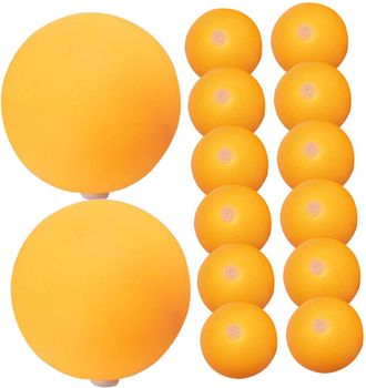 Aboofan 100 Stück Tischtennis trainingsbälle Perforiert mit Silikoneinsatz Abs für Übungsmaschine Gelb Langlebig für Indoor Outdoor Pong Training Geeignet für