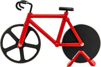 Westmark Pizzaschneider, In Fahrrad-Optik, Mit Ständer, Rostfreier Edelstahl/Kunststoff, Fuentez, Schwarz/Rot, 13292260