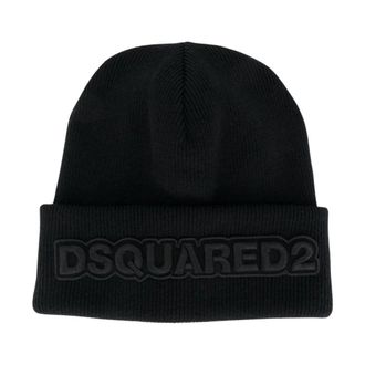 Dsquared2 Knit Hat M084 - - Accessories - Herren - Schwarzk - ONE SIZE