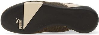 Puma Calf Leather Panelled Sneakers - Brown