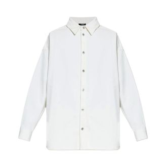 Balmain Homme, Chemises, Blanc, Taille: XL Casual Shirt