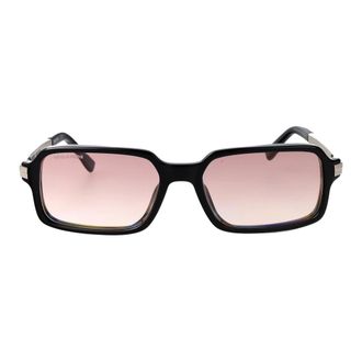 Dsquared2 Lunettes de soleil rectangulaires en ac&eacute;tate d&eacute;grad&eacute; - Homme - Accessoires - Noir - Taille: 54 MM