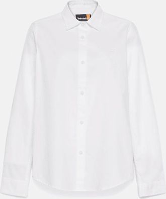 Timberland Oxford-Langarmhemd f&uuml;r Damen in Wei&szlig;, Damen, Wei&szlig;, Gr&ouml;&szlig;e