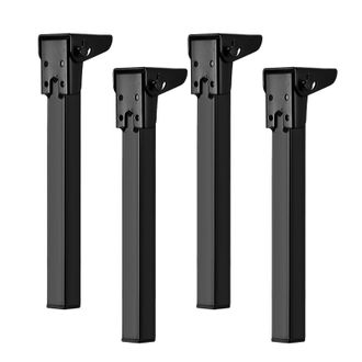 Generic Klapptischbeine - 4 St&uuml;ck Metall-Couchtischbeine | Stabile M&ouml;belbeschl&auml;ge f&uuml;r Heimwerker, Wohnung, Wohnzimmer, Schlafzimmer, Arbeitszimmer, Balkon, Te
