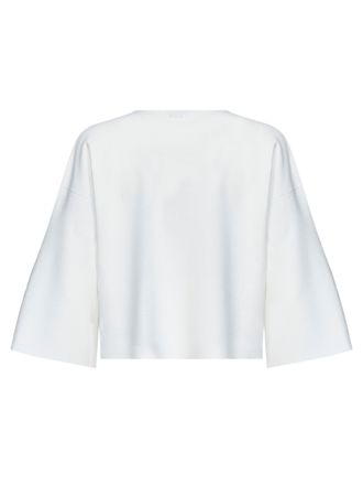 Max Mara Womens Top Mxmformo White Viscose Crepe Knitwear Sweater