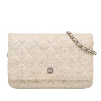 Chanel Sac bandouli&egrave;re vintage doccasion - Femme - Pre-owned - Beige - Taille: ONE Size