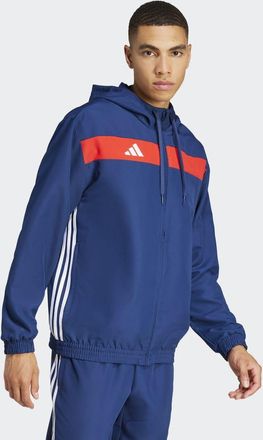 adidas adidas Performance - Tiro 25 Essentials - Sweat &agrave; capuche - Bleu marine/rouge