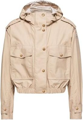 Moncler Veste &agrave; capuche Carex en coton m&eacute;lang&eacute;
