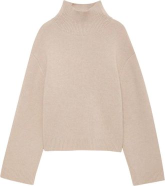 Anine Bing Alma Rollkragenpullover - - Knitwear - Damen - Beige - M