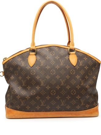 Louis Vuitton 2006 Monogram Lockit Horizontal Handtasche - Braun
