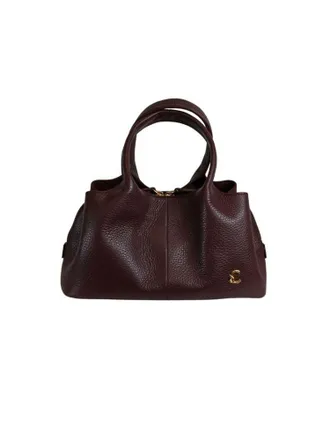 Coccinelle Womens Top Handle Bag Berry Bovine Leather - Top-Handle-Bags