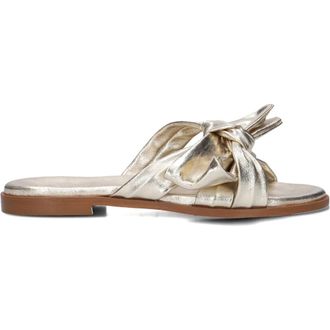 Stefano Lauran Metallische Sommer Pantoletten f&uuml;r Frauen - - Shoes - Damen - Gelb - 37 EU