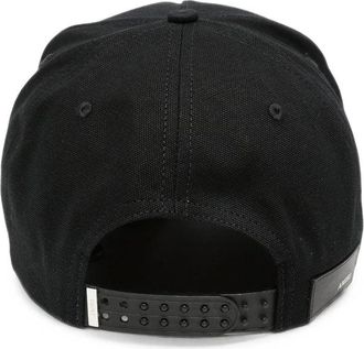 Amiri AM426HE010 Logo-Embroidered Cotton Baseball Cap - Black