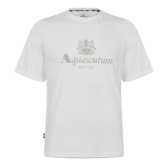 Aquascutum T-Shirt f&uuml;r Herren (Wei&szlig;)