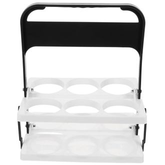 BESPORTBLE DECOMELODY Faltbarer Getr&auml;nketr&auml;ger f&uuml;r Flaschen aus Robustem Kunststoff mit Praktischem Griff Kompakter Flaschenk&ouml;rbe Organizer f&uuml;r Bierflaschen und 