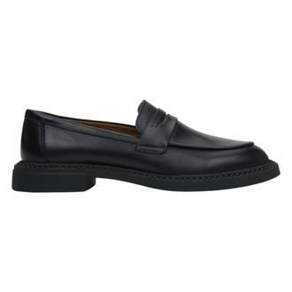 Estro & Luminara Schwarze Penny Loafers f&uuml;r Frauen aus Premium Italienischem Echtem Leder - - Shoes - Damen - Schwarzk - 40 EU