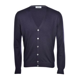 Gran Sasso V-Ausschnitt-Cardigan - - Knitwear - Herren - Blau - L