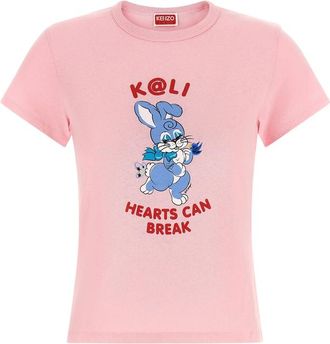 Kenzo Cartoon-print Ribbed T-shirt
