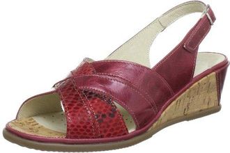 Comfortabel 710578, Sandales Femme - Rouge (Rot 4), 42 EU