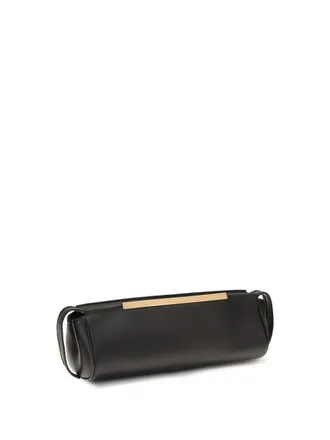 Khaite Womens Clutch Evening Leather Black Calf Bags