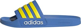 adidas Unisex Adilette Shower Slides, ray blue/yellow/ftwr white, 51 EU