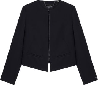 Ted Baker Damen Manabjl Cropped Tailored Jacket Jacke, Schwarz, 40