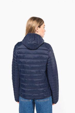 Kariban Outdoorjacke Leichte Damen-Steppjacke mit Kapuze