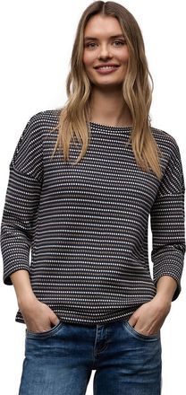 Street One Gestreiftes Shirt Shadowed Navy 36