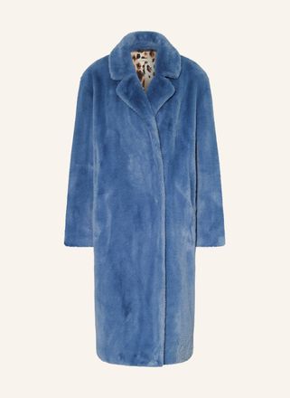 Lilienfels Lilienfels Kunstfell-Mantel blau