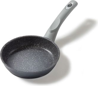STONELINE Gourmundo Bratpfanne, 16 cm, antihaftbeschichtete Pfanne mit echten Steinpartikeln, alle Herdarten inkl. Induktion, fettfreies Braten