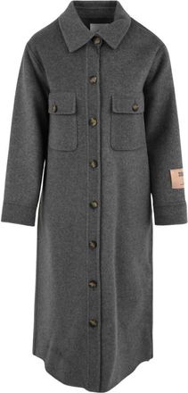 SOLOTRE Oversized Coat - - Coats - Damen - Grau - XL