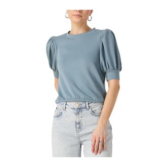 Minus Blau Livana T-Shirt vielseitige Eleganz - - Blouses & Shirts - Damen - Blau - 2XL