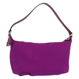 Ferragamo Pre-owned Nylon Schultertasche - - Pre-owned - Damen - Lila - ONE SIZE