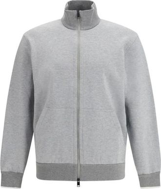 Brioni Homme, Sweatshirts et sweats &agrave; capuche, Gris, Taille: L SweaT-shirt ras du cou en coton