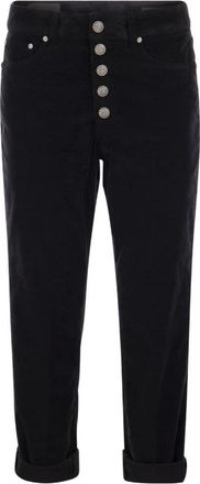 Dondup Femme, Pantalons, Noir, Taille: W24 Cropped Pantalons