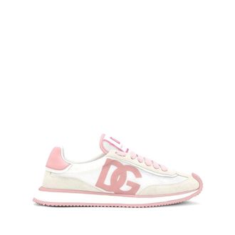 Dolce & Gabbana Femme, Chaussures, Multicolore, Taille: 37 1/2 EU Baskets Blanc/Rose Chaussures