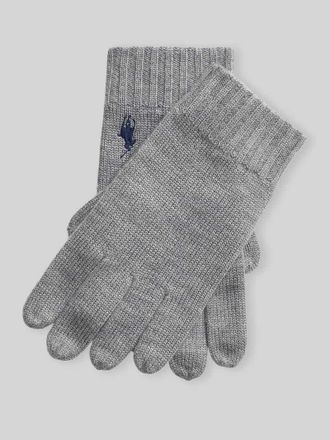 Polo Ralph Lauren Fingerhandschuhe aus Wolle mit Logo-Stickerei