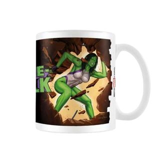 MARVEL She Hulk Tasse (Einheitsgr&ouml;&szlig;e) (Gr&uuml;n/Braun/Wei&szlig;)