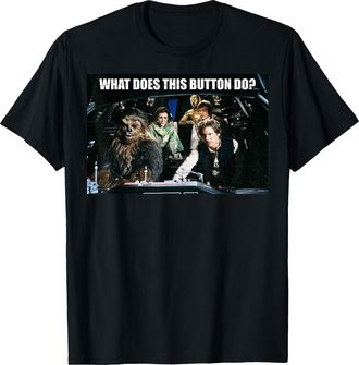 Star Wars What Does This Button Do T-Shirt