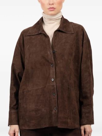 Arma Catarine buttone-up shirt jacket - Braun