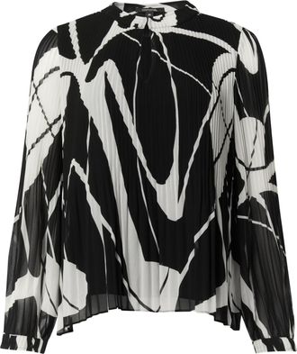 Comma Pliseebluse Langarm