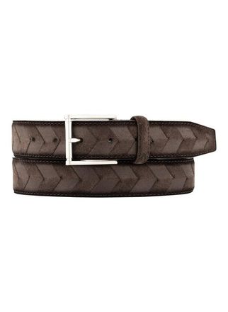 Alberto Herren G&uuml;rtel braun Veloursleder